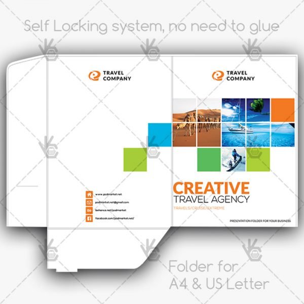 Travel - Premium Presentation Folder PSD Template