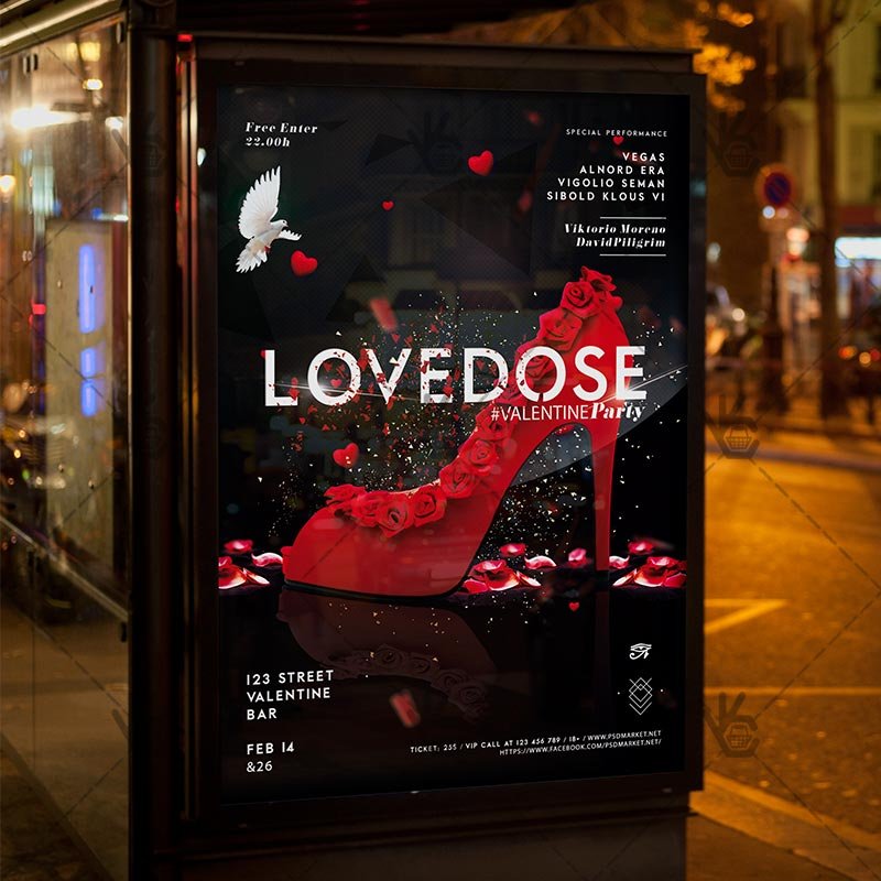 Love Dose - Premium Flyer PSD Template | PSDmarket