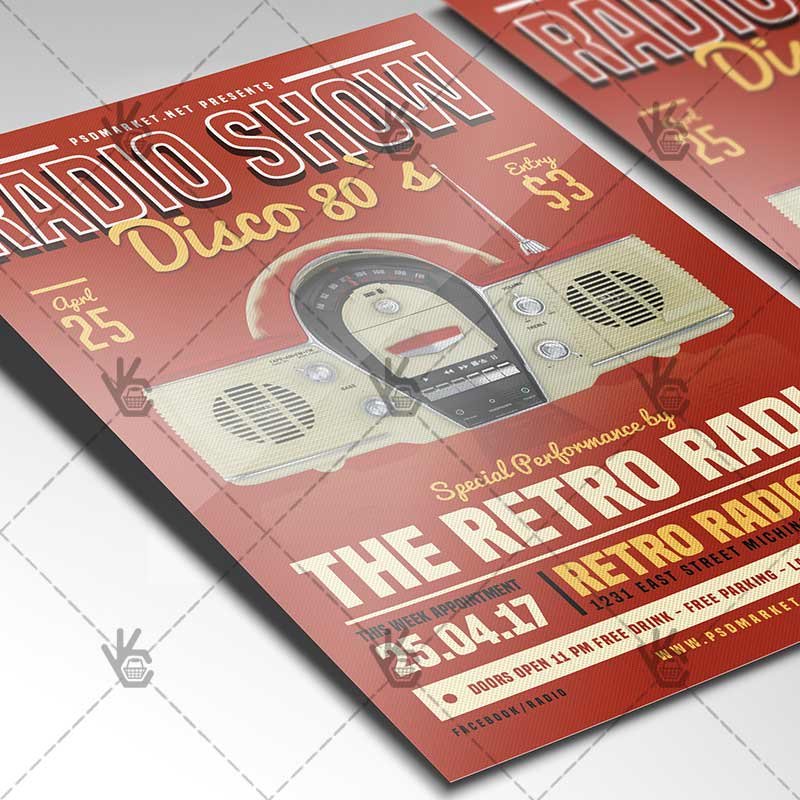 Radio Show - Premium Flyer PSD Template | PSDmarket