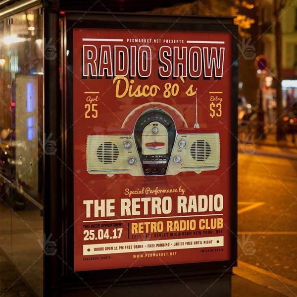Radio Show - Premium Flyer PSD Template | PSDmarket