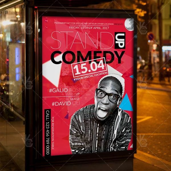 Stand Up Comedy - Premium Flyer PSD Template | PSDmarket