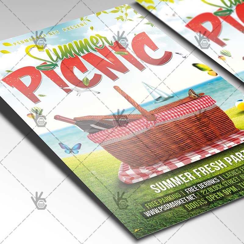Summer Picnic - Premium Flyer PSD Template | PSDmarket