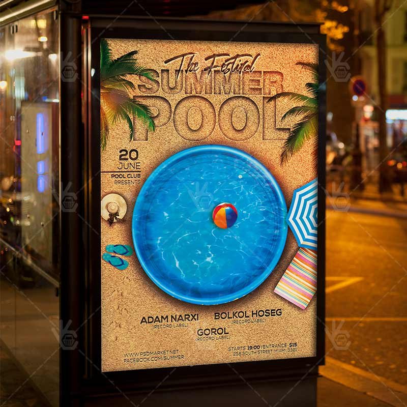 Summer Pool - Premium Flyer PSD Template | PSDmarket