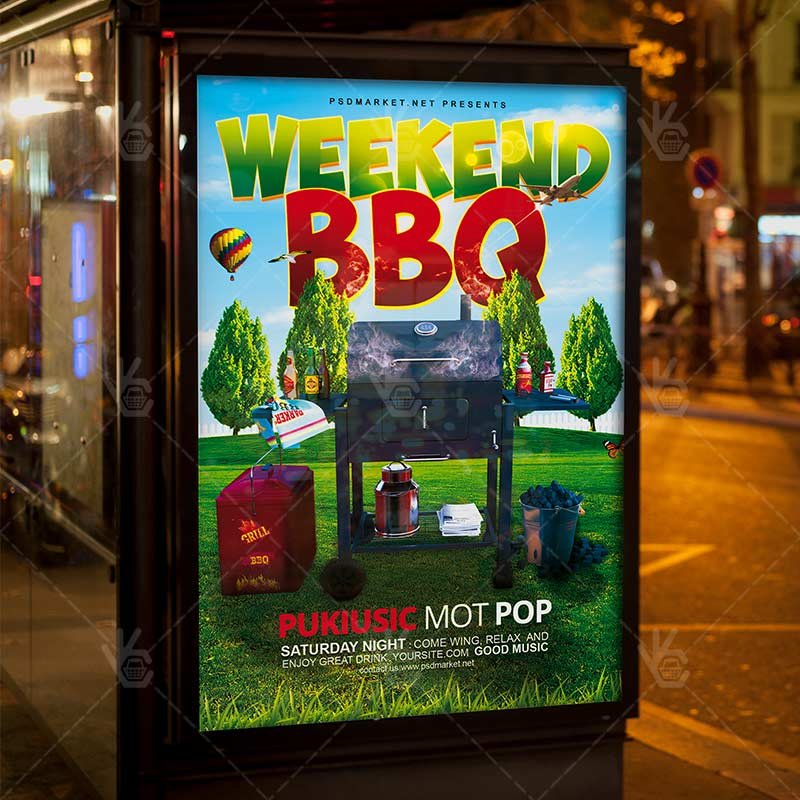 Weekend BBQ - Premium Flyer PSD Template | PSDmarket