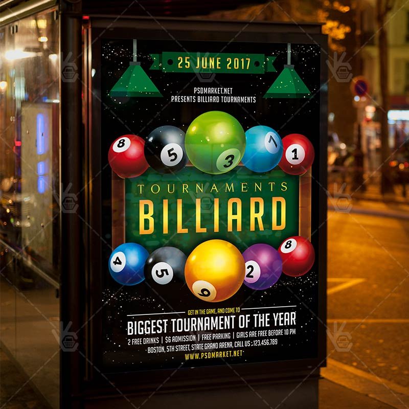 Billiard - Premium Flyer PSD Template | PSDmarket