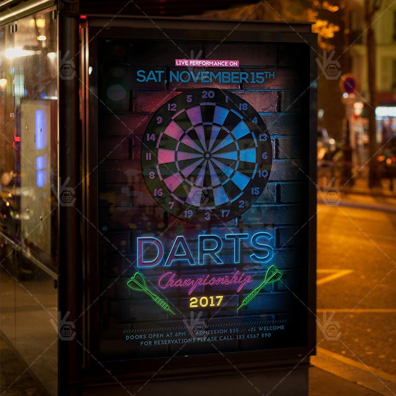 Darts - Premium Flyer PSD Template | PSDmarket