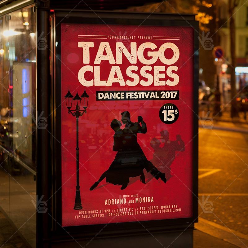 Tango Classes - Premium Flyer PSD Template | PSDmarket