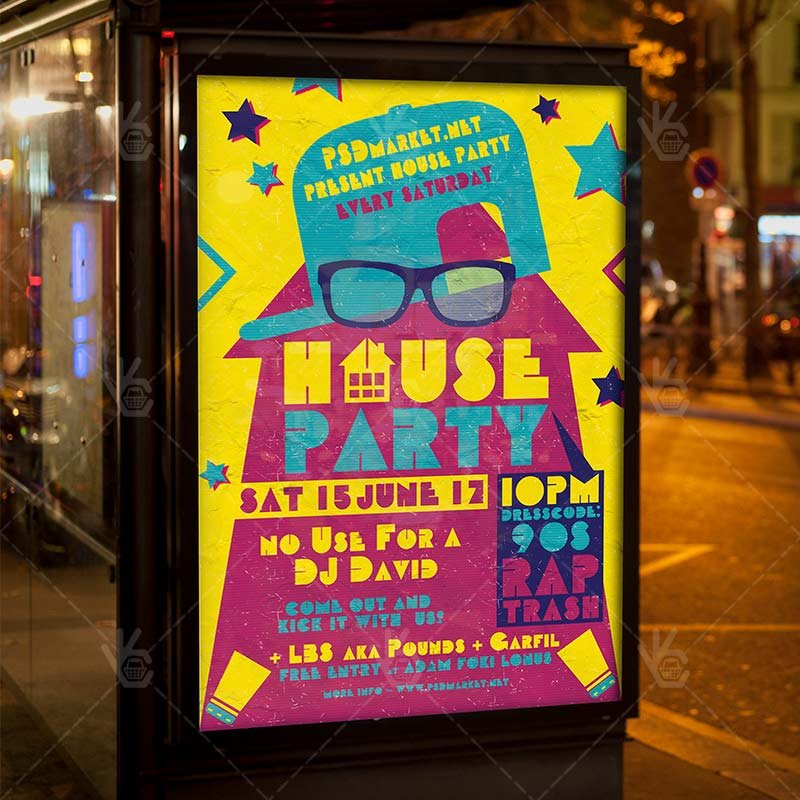 House Party - Premium Flyer PSD Template | PSDmarket