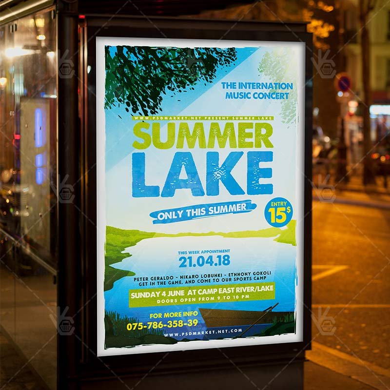Summer Lake - Premium Flyer PSD Template | PSDmarket