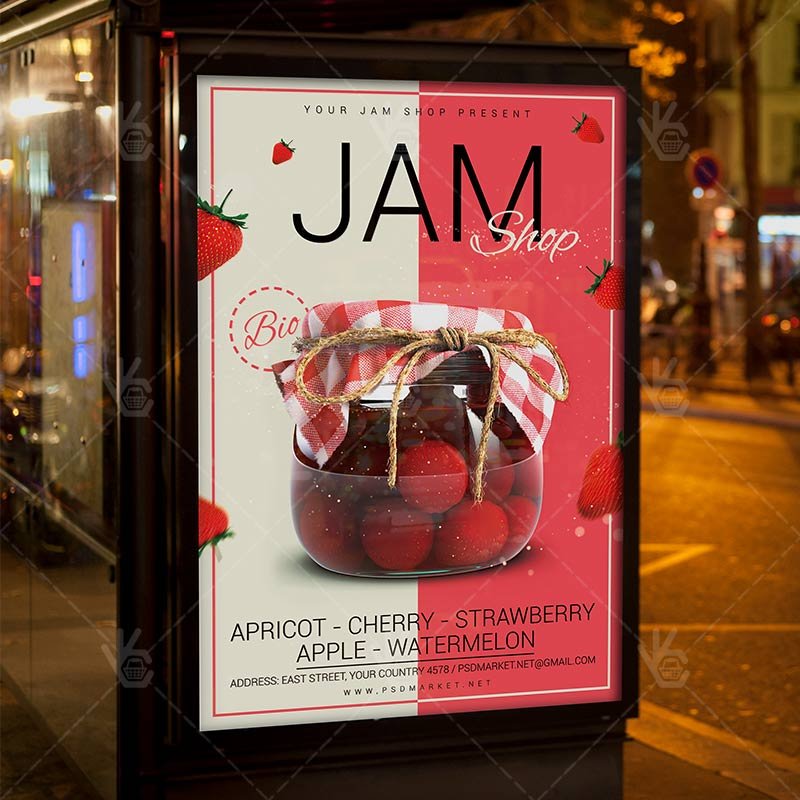 Jam Shop - Premium Flyer PSD Template | PSDmarket