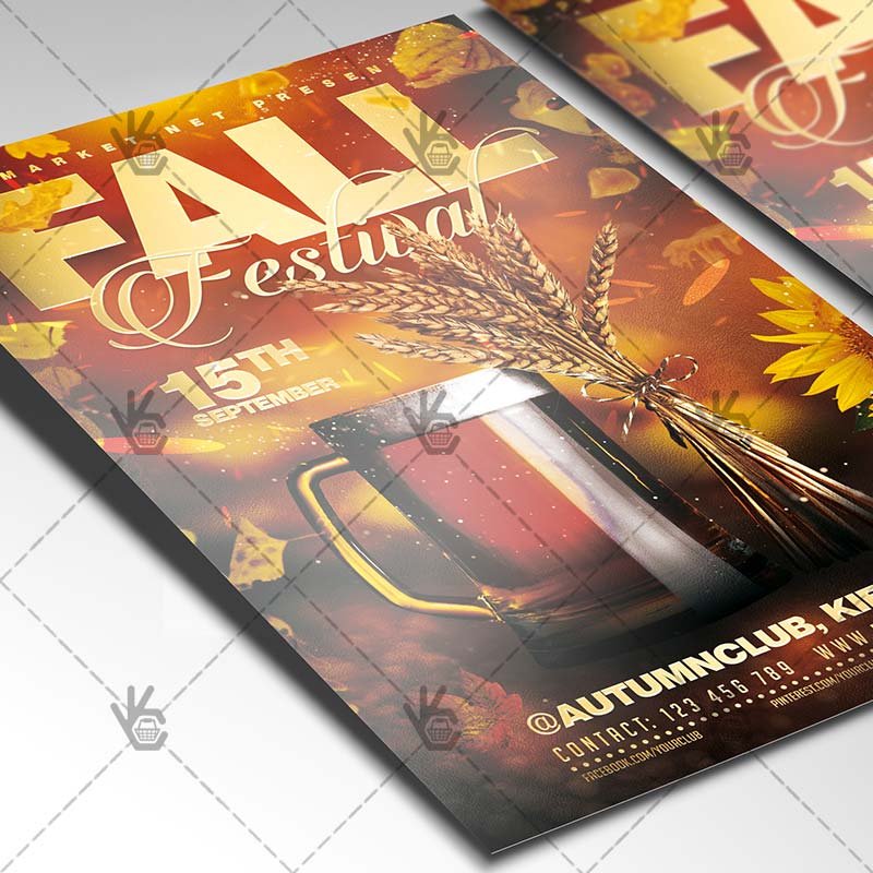 Fall Festival Night - Autumn Flyer PSD Template | PSDmarket