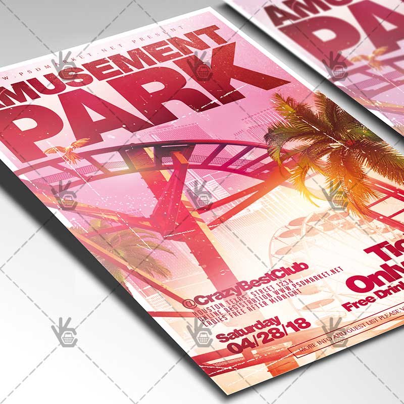 Amusement Park - Community Flyer PSD Template | PSDmarket