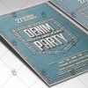 Denim Jeans Party - Club Flyer PSD Template | PSDmarket