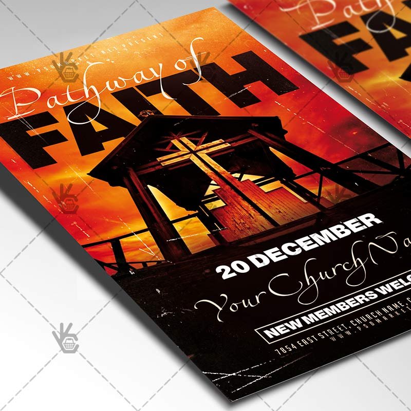 Pathway of Faith - Church Flyer PSD Template | PSDmarket