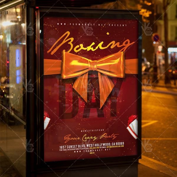 Boxing Day - Christmas Flyer PSD Template | PSDmarket