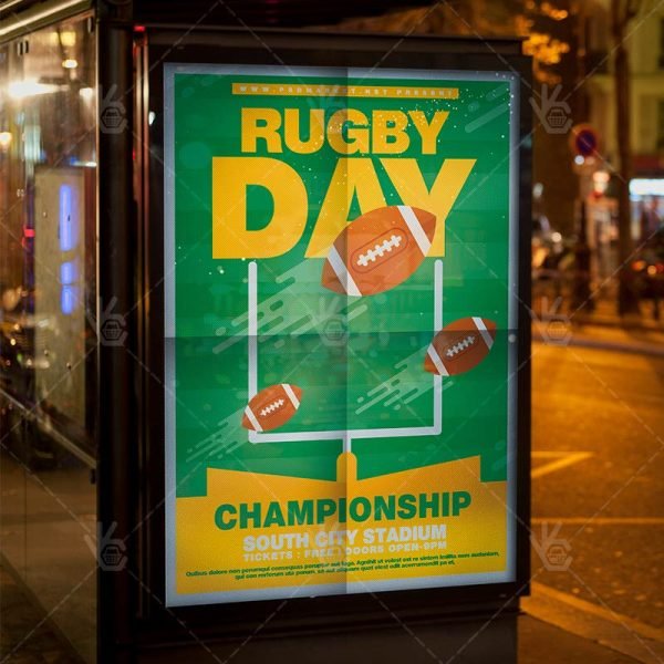 Rugby Day - Sport Flyer PSD Template | PSDmarket