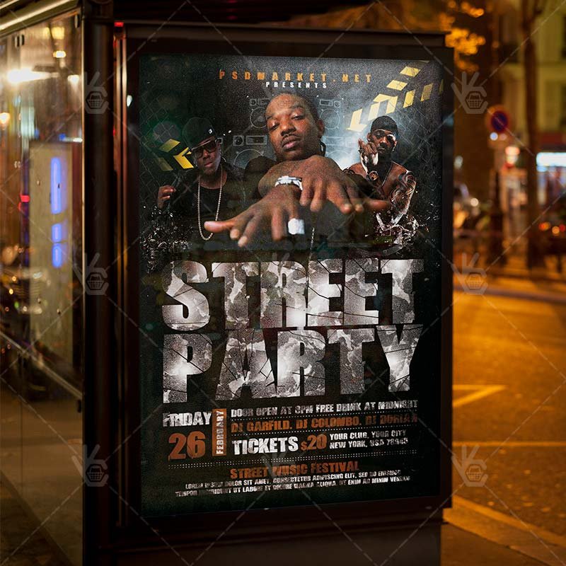 Street Party - Premium Flyer PSD Template | PSDmarket