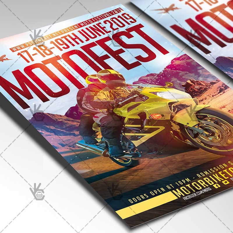 Moto Fest - Sport Flyer PSD Template | PSDmarket