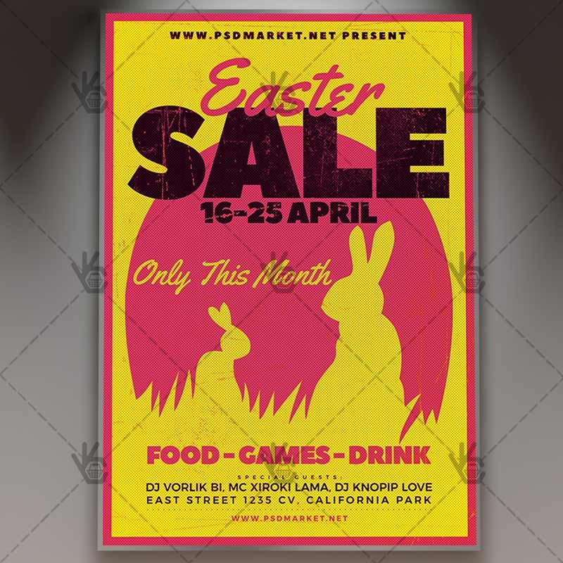 Easter Sale Flyer - Spring PSD Template | PSDmarket