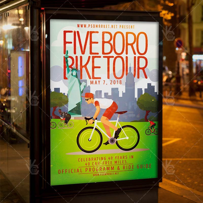 Bike Tour Flyer - Sport PSD Template | PSDmarket