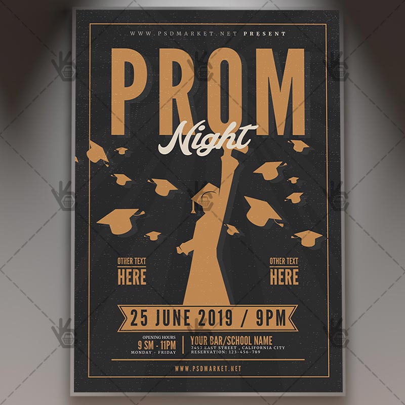 Prom Night Party Flyer PSD Template PSDmarket