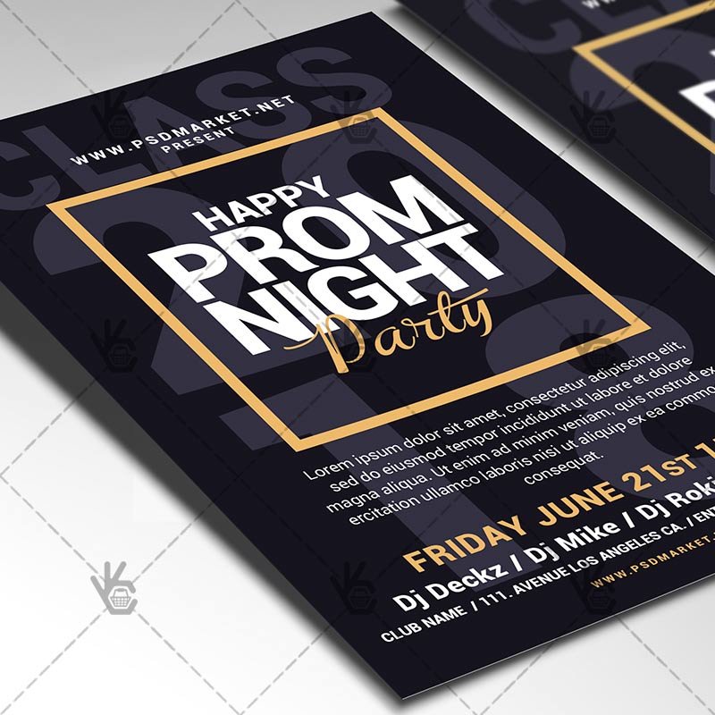 Happy Prom Night Flyer - PSD Template | PSDmarket