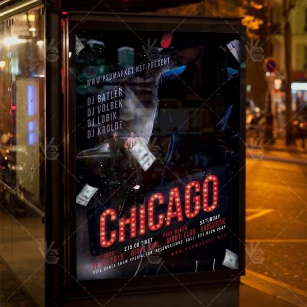 Download Chicago Party Flyer - PSD Template | PSDmarketAfrican Flyer