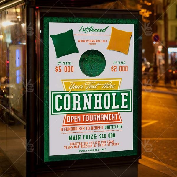 Download Cornhole Flyer - PSD Template | PSDmarket