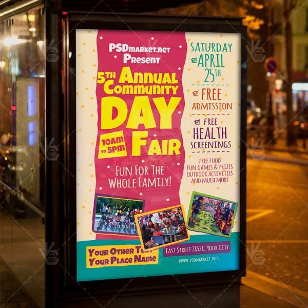 Download Community Day Flyer - PSD Template | PSDmarket
