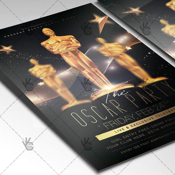 Download Oscar Event Flyer - PSD Template | PSDmarket