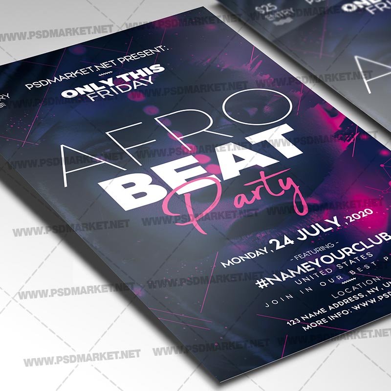 Download Afro Beat Flyer - PSD Template | PSDmarket