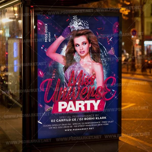 Download Miss Universe Flyer - PSD Template | PSDmarket