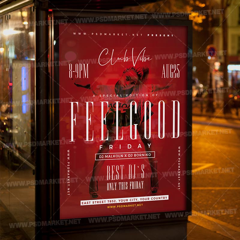 Download Feelgood Friday Flyer - PSD Template | PSDmarket