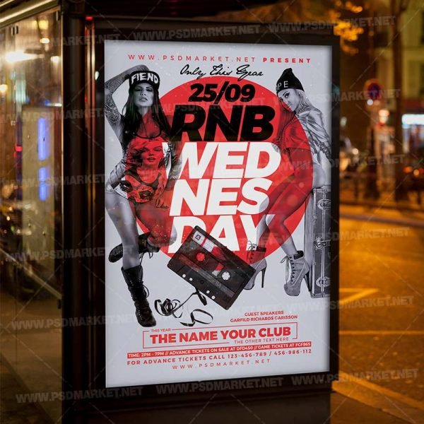 Download RNB Wednesday Flyer - PSD Template | PSDmarket