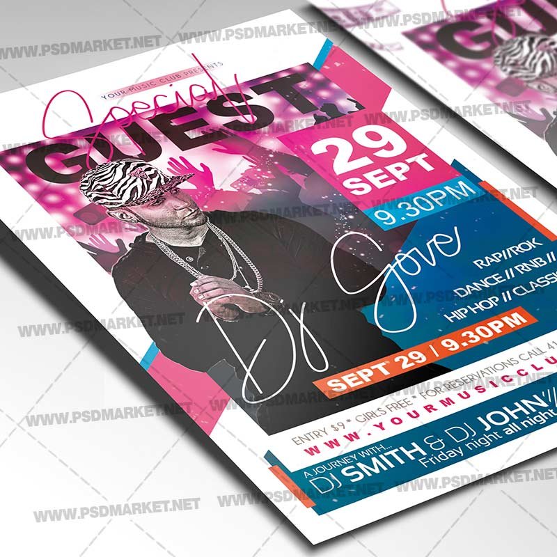 Download Special Guest Night Flyer - PSD Template | PSDmarket
