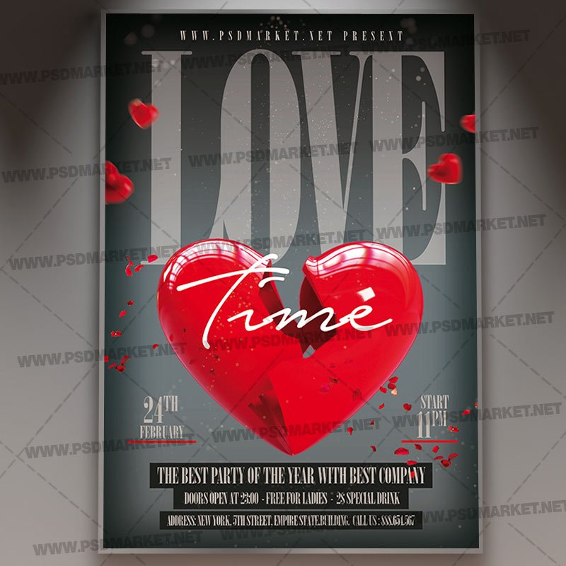 Download Love Day Fest Template - Flyer PSD | PSDmarket