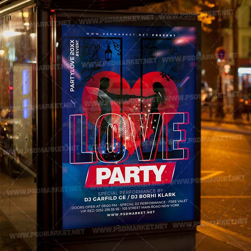 Download Love Template Flyer PSD Design by PSDmarket | PSDmarket