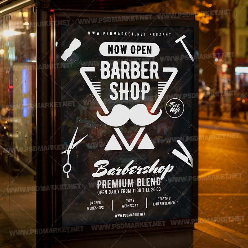 Barber Shop Event Template - Flyer PSD | PSDmarket