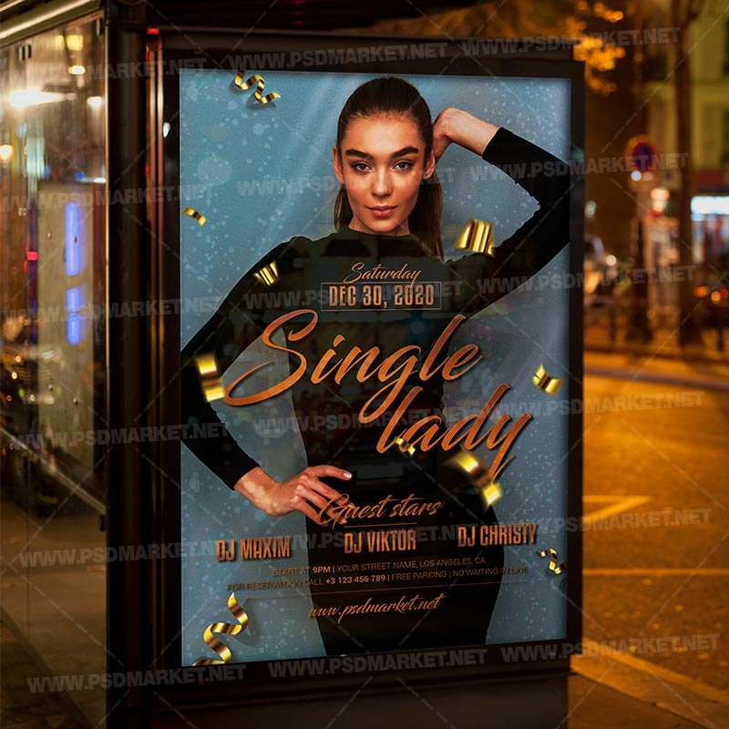 Single Lady Template - Flyer PSD | PSDmarket