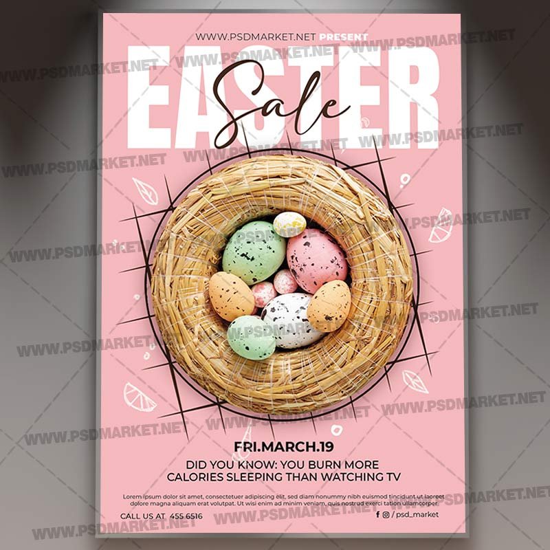 Download Easter Sale Template - Flyer PSD | PSDmarket