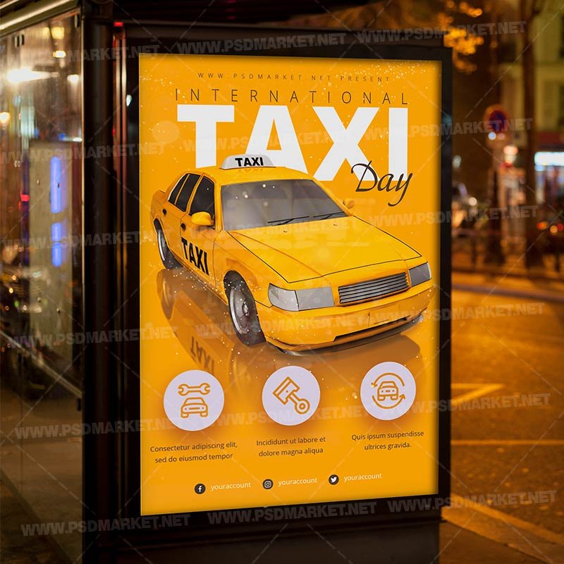 Download Taxi Day 2021 Template - Flyer PSD | PSDmarket