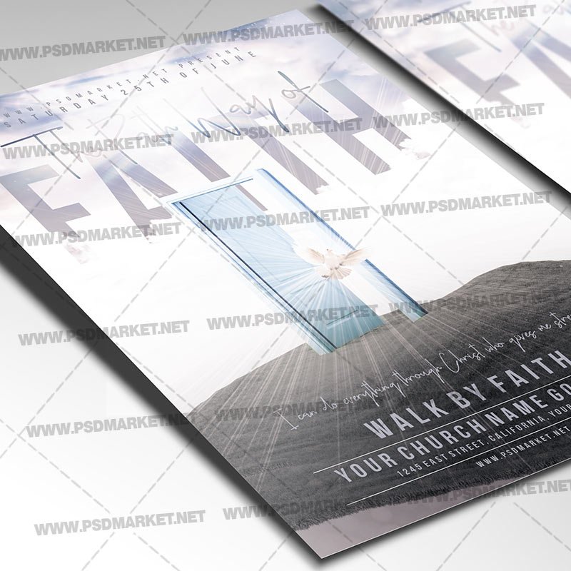 Download The Pathway Of Faith Template - Flyer PSD | PSDmarket
