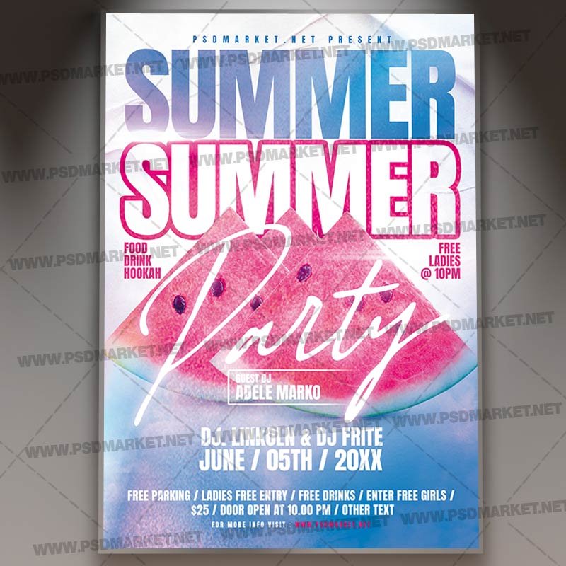 Download Summer Event Template - Flyer PSD | PSDmarket