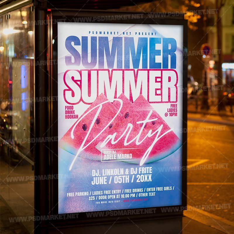 Download Summer Event Template - Flyer PSD | PSDmarket