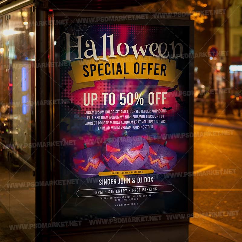 Download Halloween Offer Template - Flyer PSD | PSDmarket