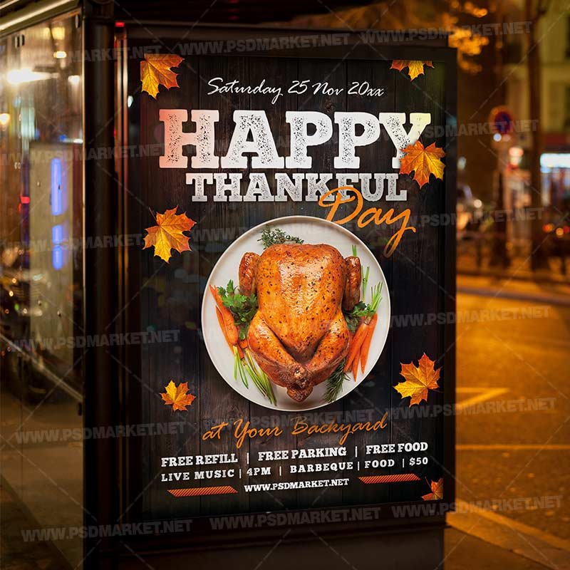 Download Thankful Event Template - Flyer PSD | PSDmarket