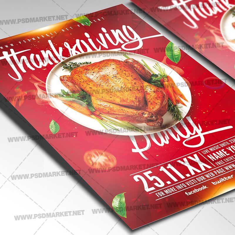 Download Thanks Giving Party Event Template - Flyer PSD | PSDmarket