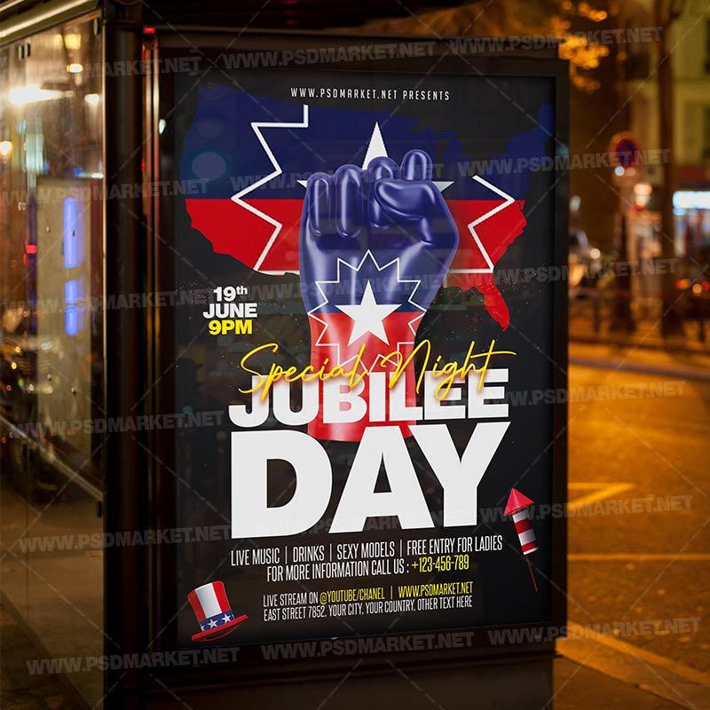 Download Jubilee Day PSD Template Flyer | PSDmarket