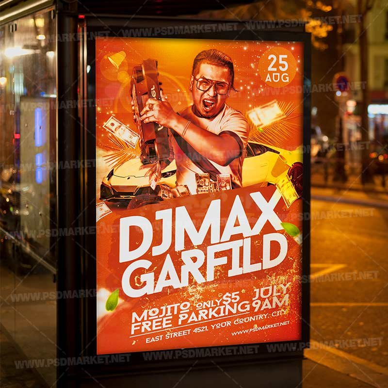 Download Special Guest Night PSD Template Flyer | PSDmarket