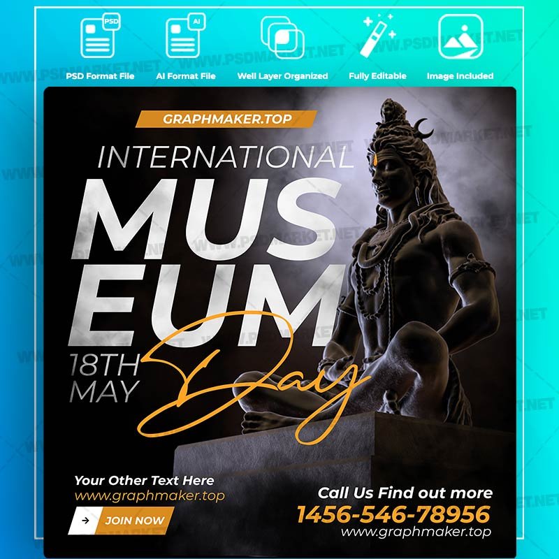 Download Museum Day Templates in PSD & Vector | PSDmarket